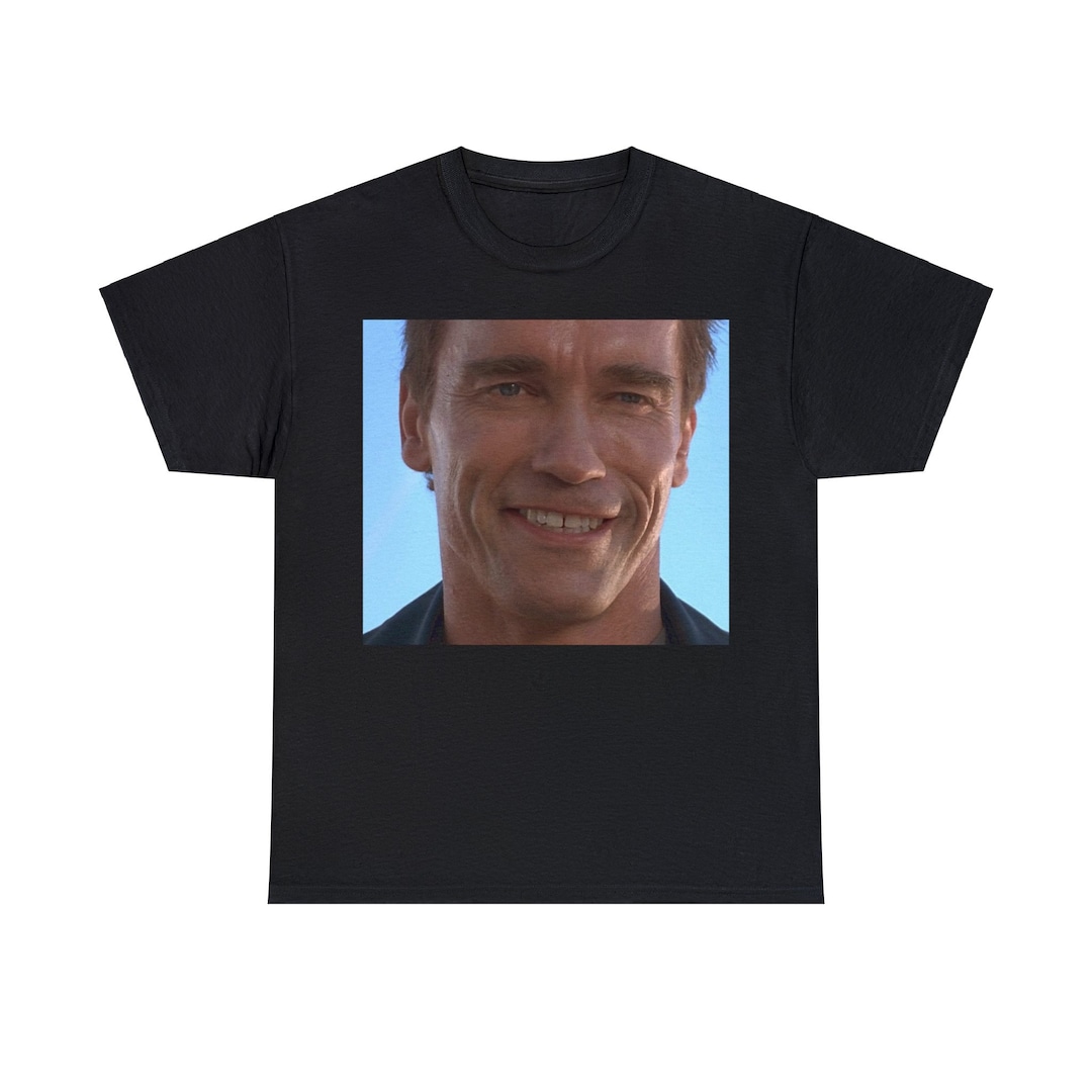 Terminator 2 Arnold Schwarzenegger Smile Attempt T-shirt - Etsy