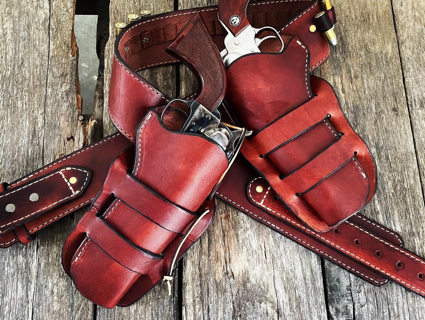 Handmade Cowboy Gunbelt, Bullet Loop, Ammo Belt, for .22, .38, .357 ...