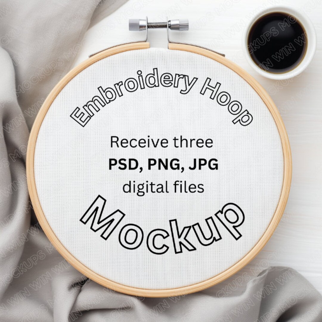 Cross Stitch Mockup, Embroidery Mockup, Embroidery Hoop Mockup, Cross ...