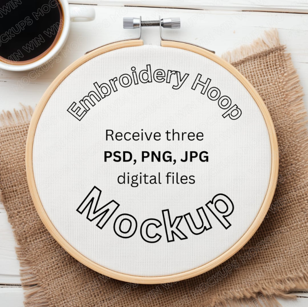 Cross Stitch Mockup, Embroidery Mockup, Embroidery Hoop Mockup, Cross ...