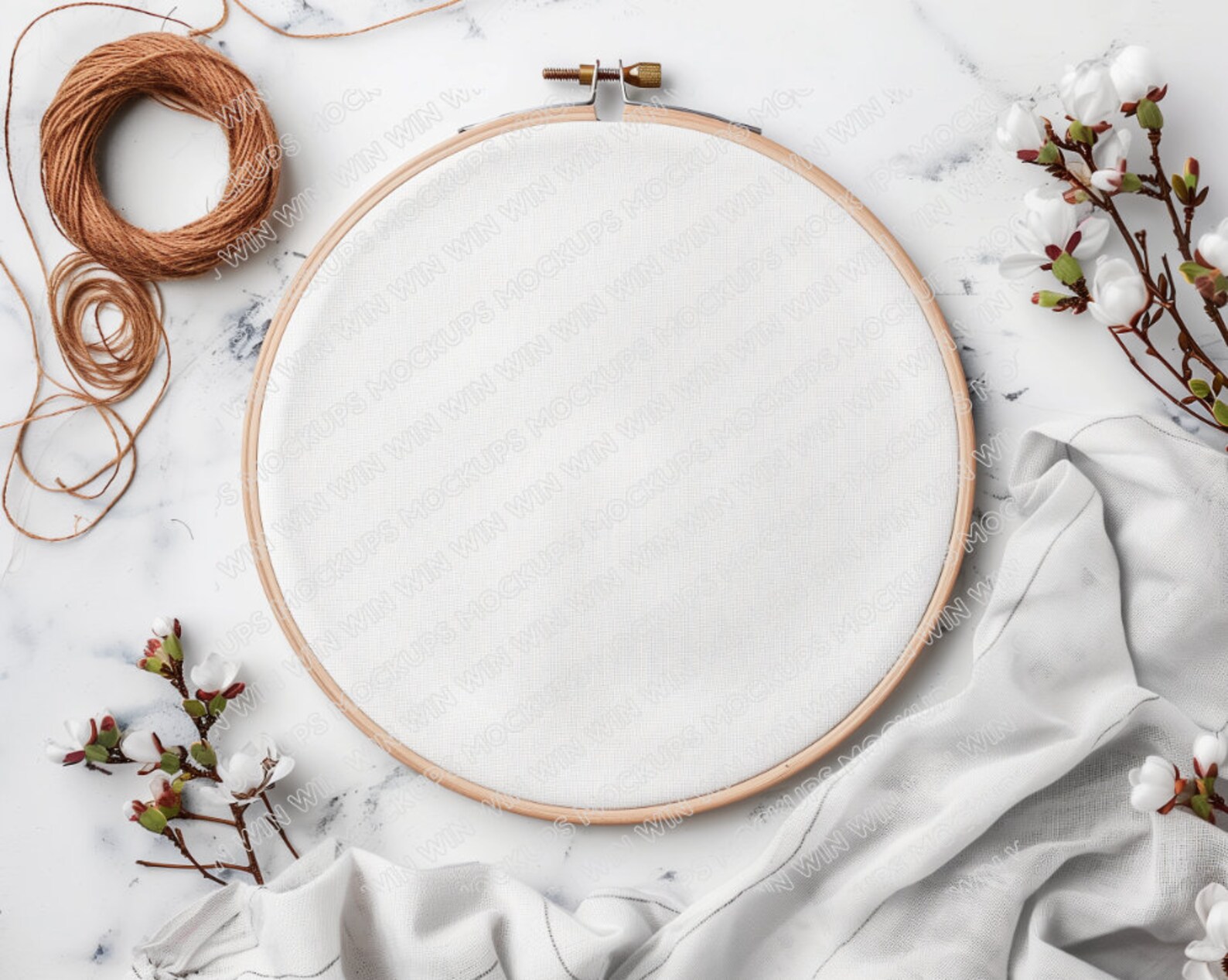 Embroidery Hoop Mockup, Embroider Mockup, Stitch Mockup, Sewing Mockup ...