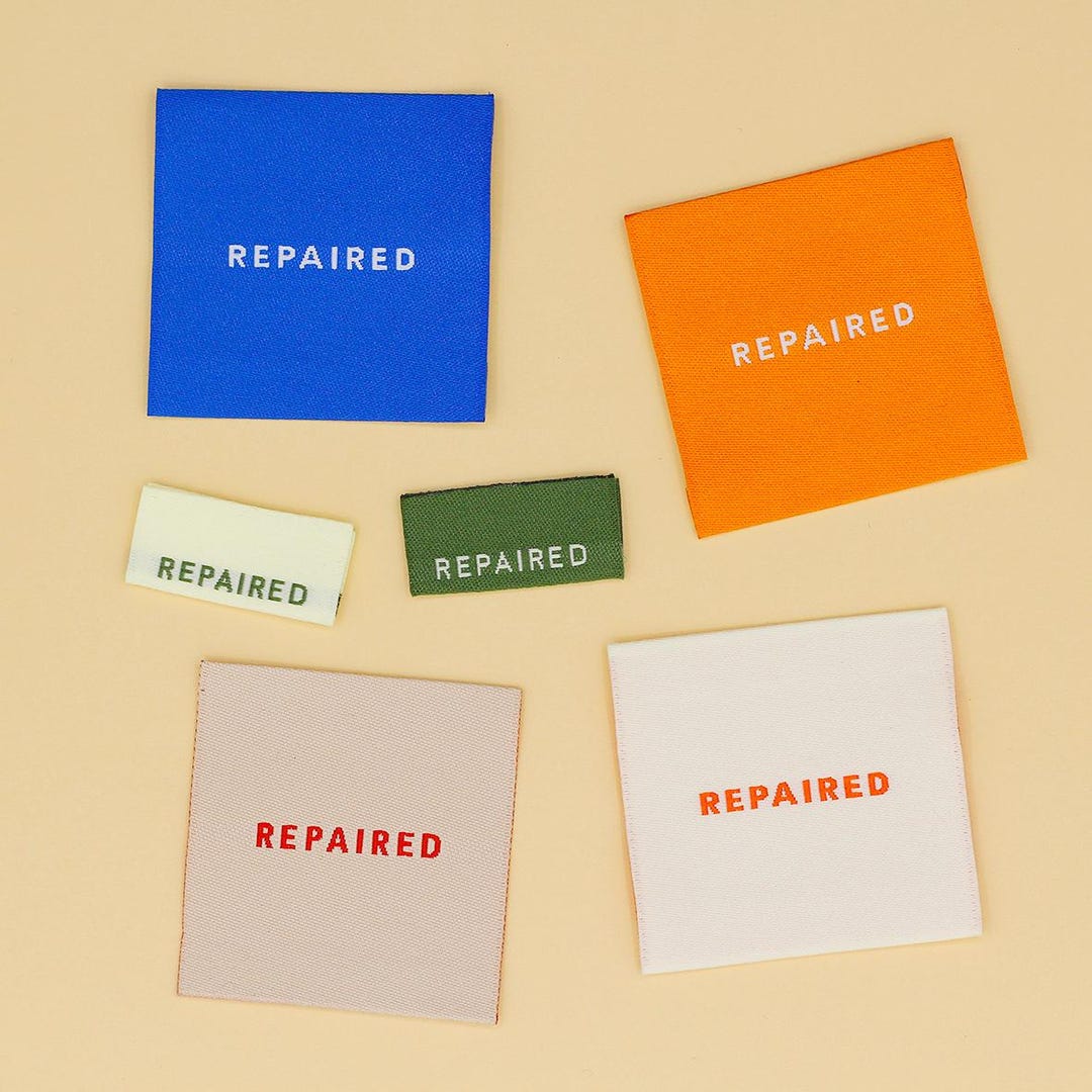REPAIRED Woven Labels - 6 Pack - Sewing Labels for Clothes and Quilts ...