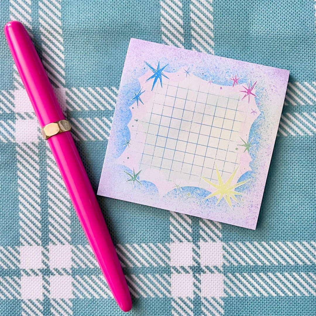 3 Cotton Candy Sticky Note Pad 25 Sheets - Etsy
