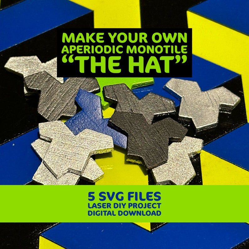 The Hat Aperiodic Monotile SVG Bundle, Cut 100 Tiles per Run on A4 Area ...