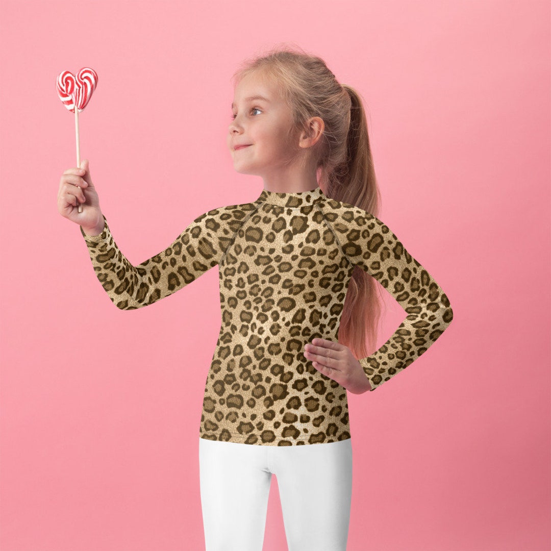 Cheetah Print Rashguard, Kids Rash Guard - Etsy