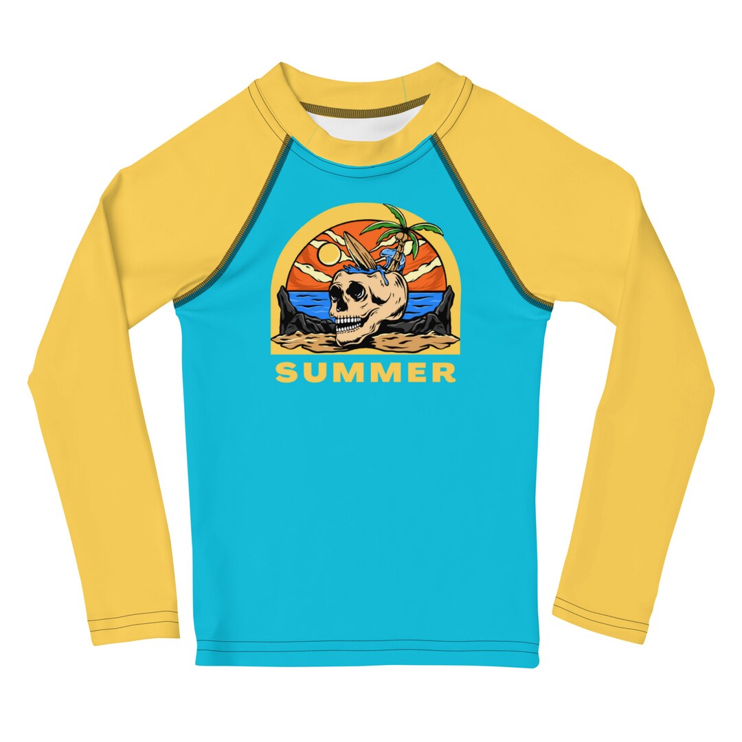 Summer Rash Guard, Kids Rash Guard - Etsy