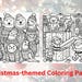 Festive Christmas Coloring Pages | Fun Holiday Scenes With Santa, Elves ...