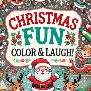 Festive Christmas Coloring Pages | Fun Holiday Scenes With Santa, Elves ...