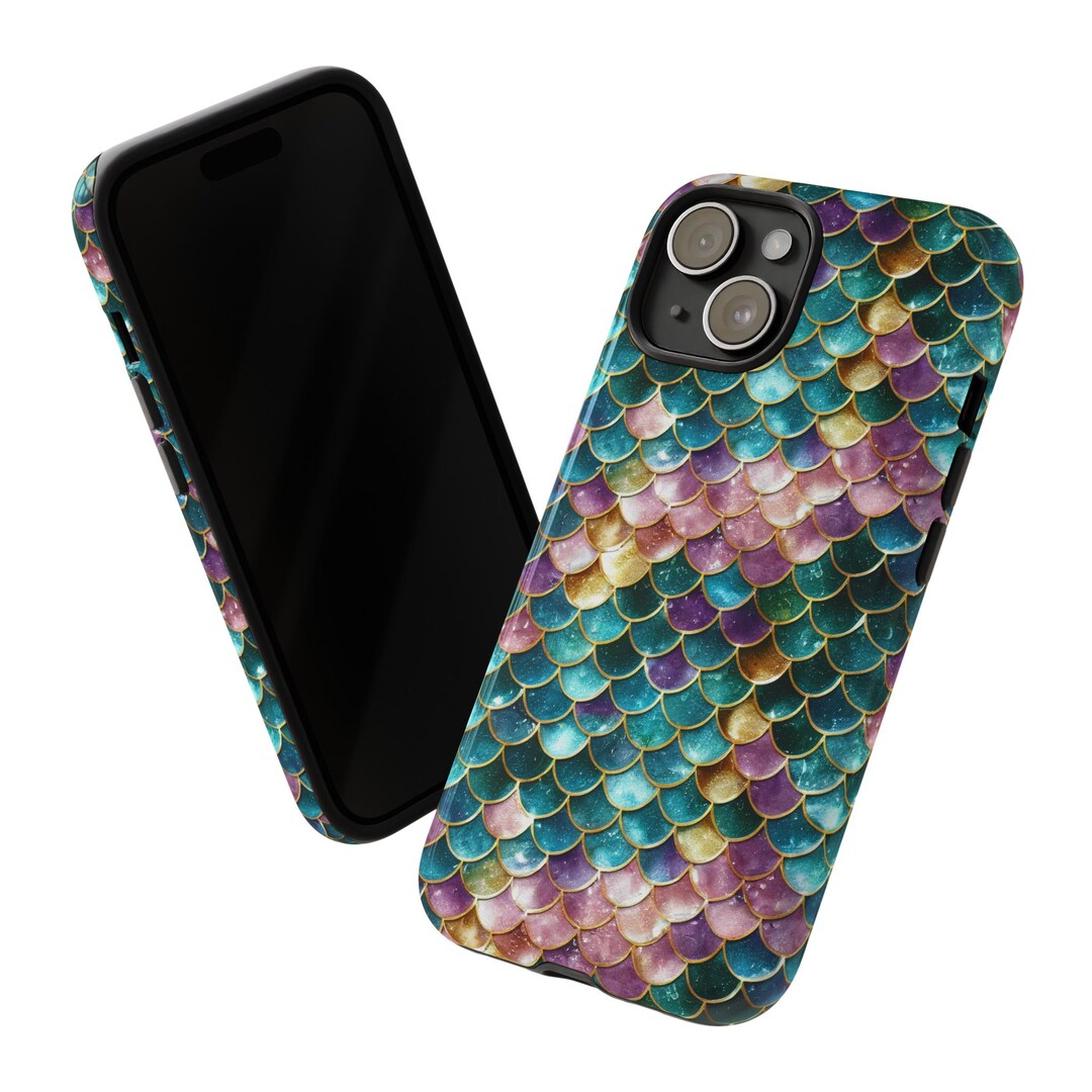 Mermaid Scales Phone Tough Case. Glistening, Jewel-toned Mermaid Scales ...