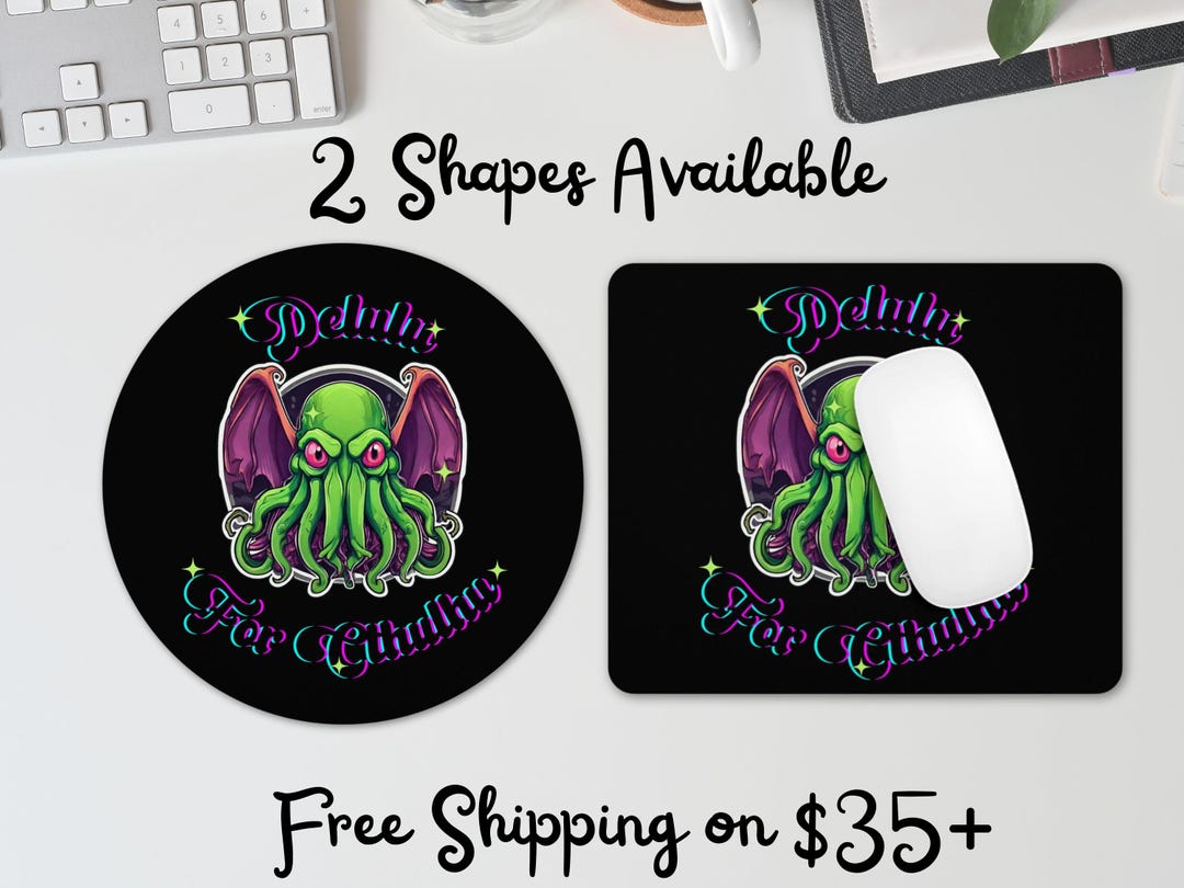 Delulu for Cthulhu Funny Cthulhu Mousepad. Bring Some Eldritch Humor to ...