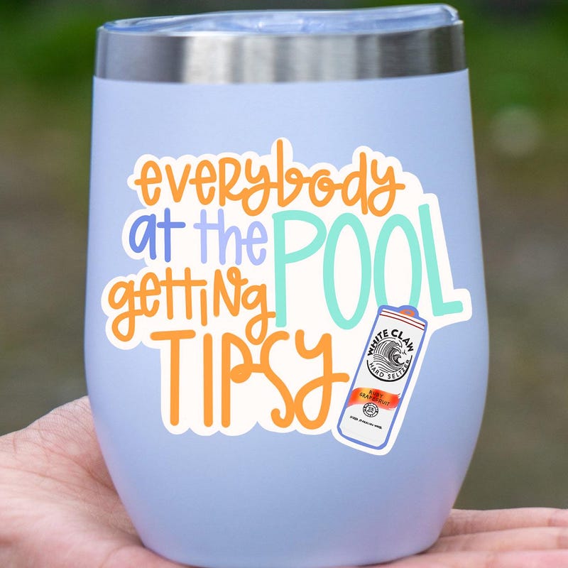 Pool Drink Sticker - Etsy