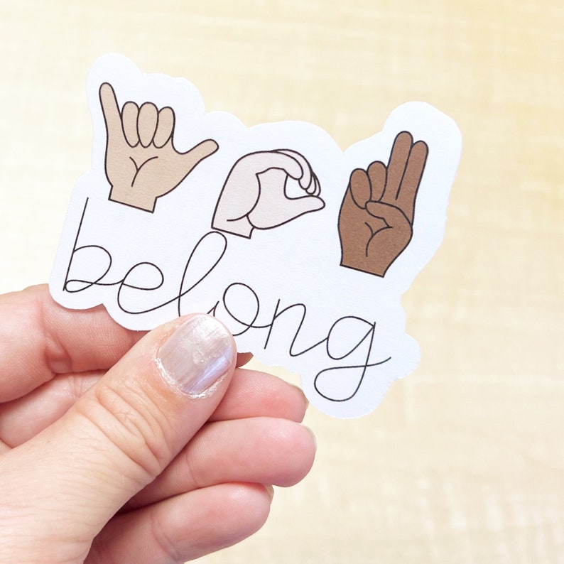 You Belong Sticker | Vinyl Sticker | Hand Drawn | Water Bottle | Laptop ...