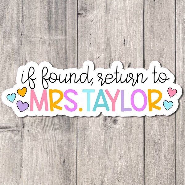 If Found Return to Sticker - Etsy