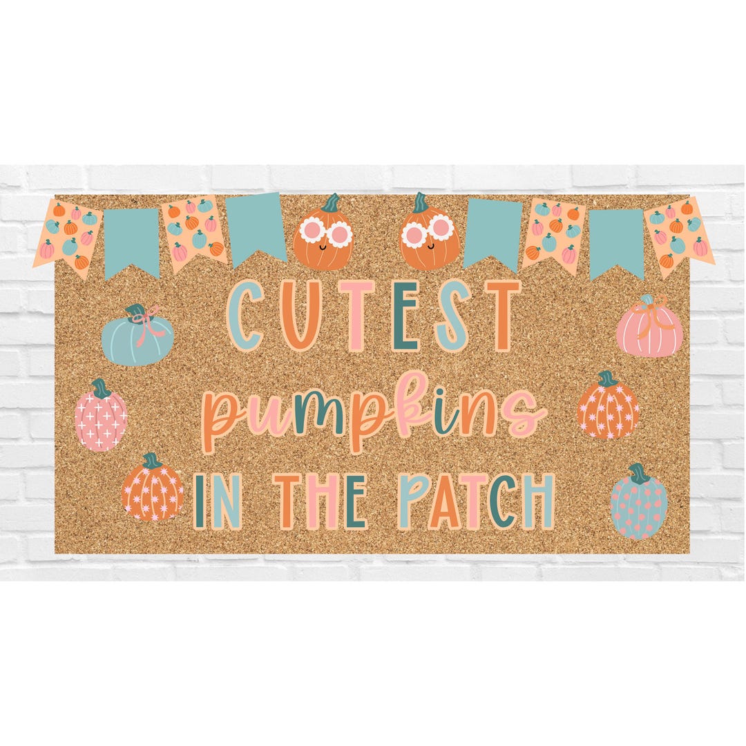 Pumpkins Bulletin Board Set: Classroom Decor, Print & Cut (digital ...