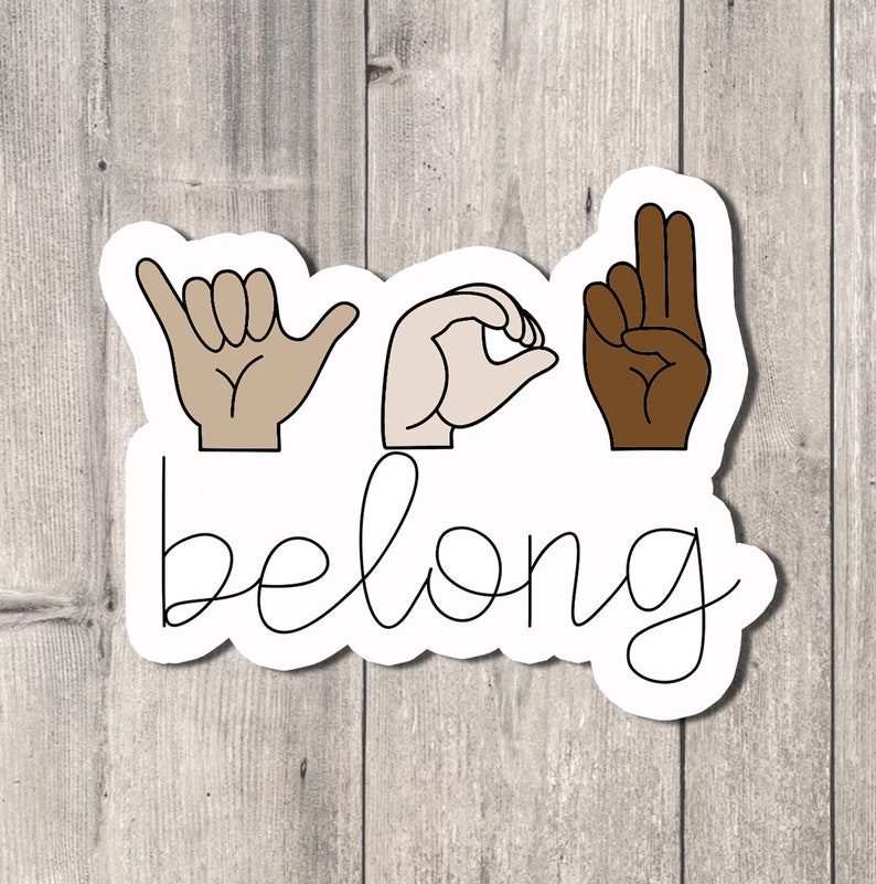 You Belong Sticker | Vinyl Sticker | Hand Drawn | Water Bottle | Laptop ...