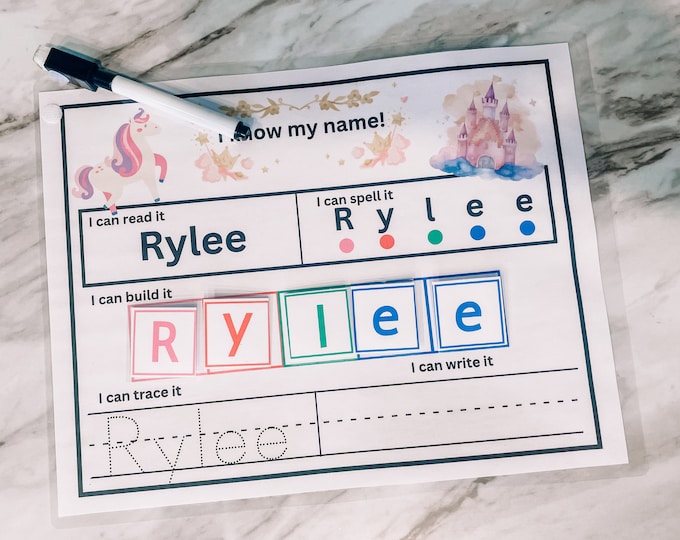 Learn to Write Name, First and Last Name Practice, Hands on Name ...