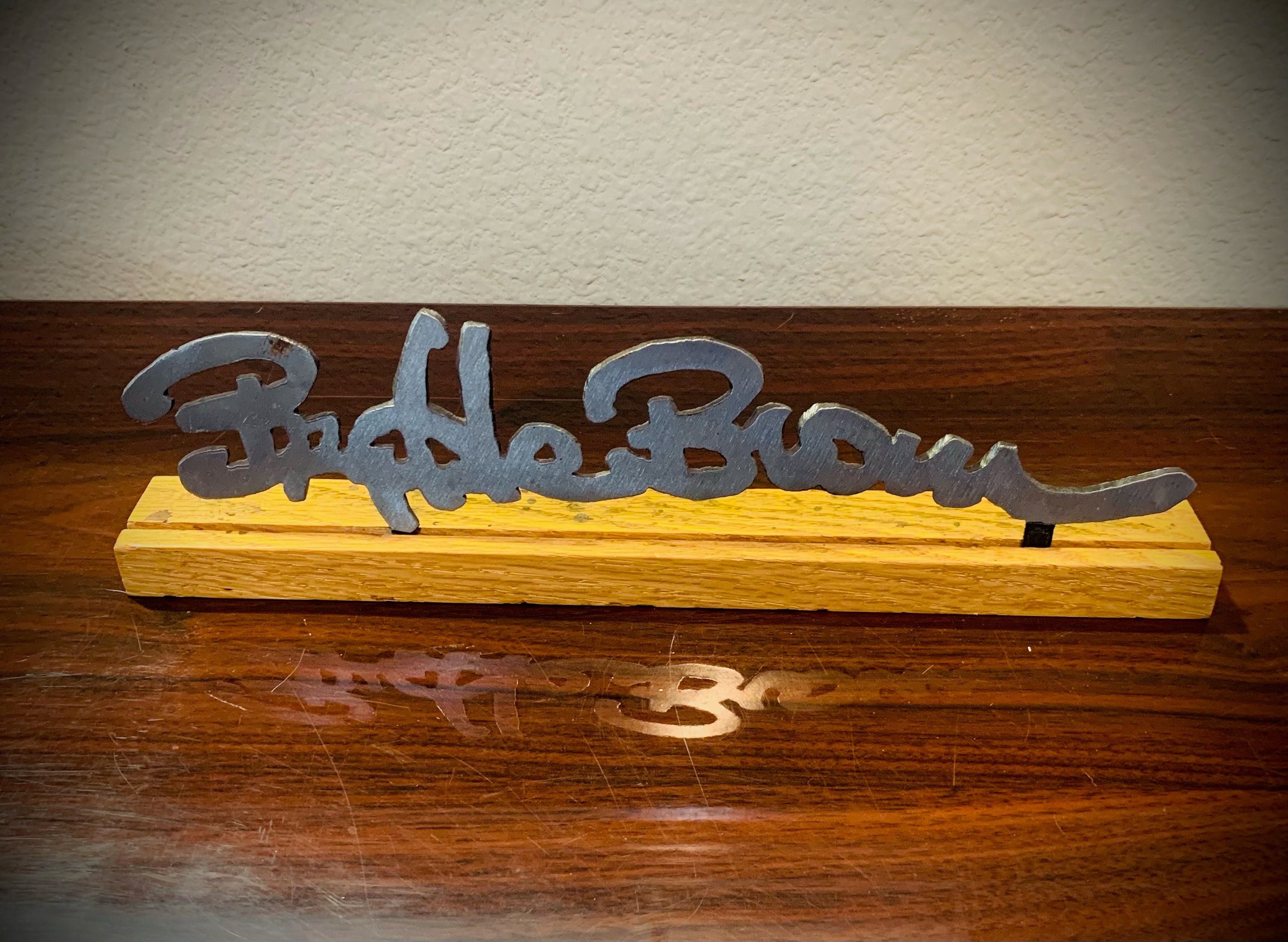 Custom Metal Signature Name Plate - Etsy