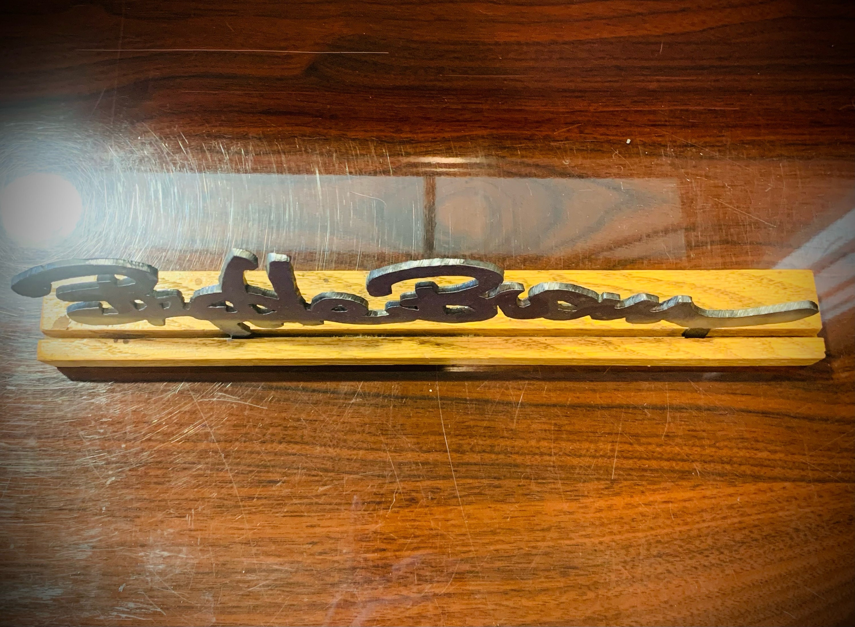 Custom Metal Signature Name Plate - Etsy