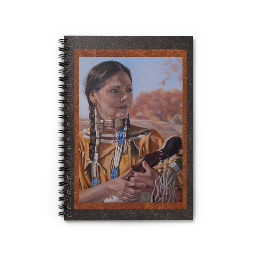Native American Spiral Notebook Ruled Line, Native American Art, Native ...