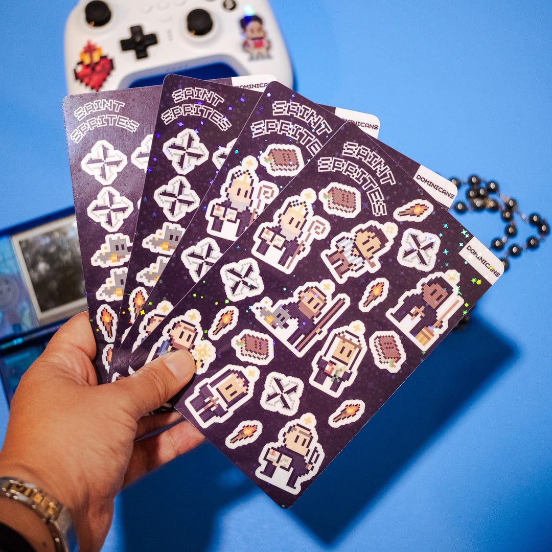 Dominicans Video Game Sprite Sticker Sheets - Etsy