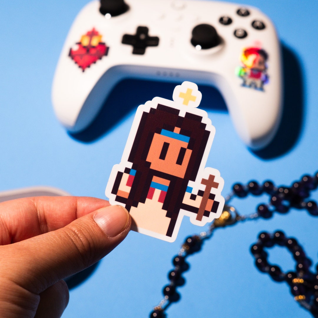 St. Kateri Tekakwitha Retro Video Game Sticker - Etsy