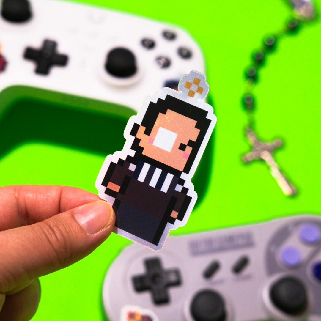 Holographic Servant of God Chiara Corbello Petrillo Video Game Sticker ...
