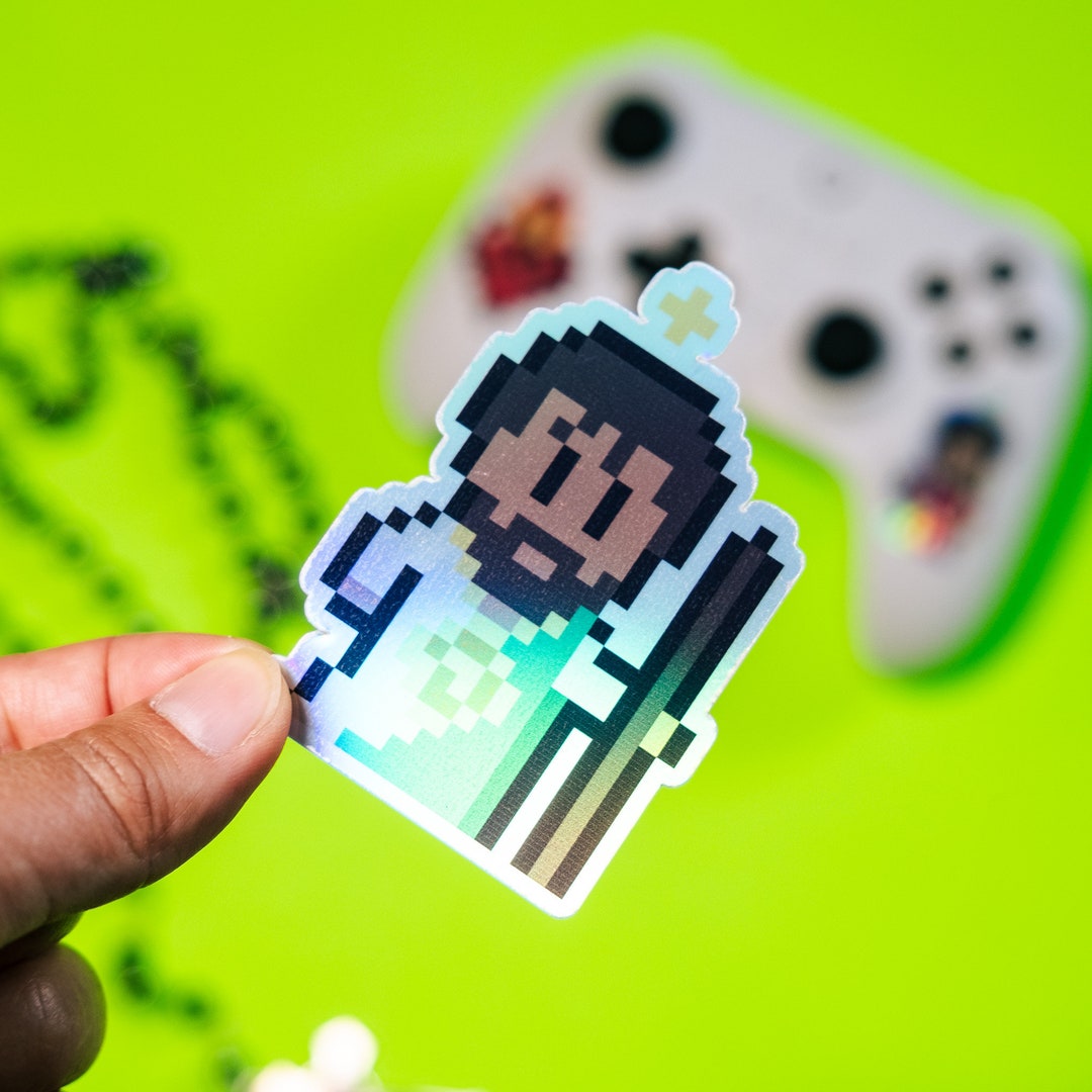 St. Jude Holographic Video Game Sticker - Etsy