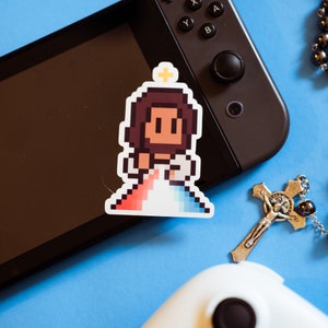 Divine Mercy Image Video Game Sticker - Etsy