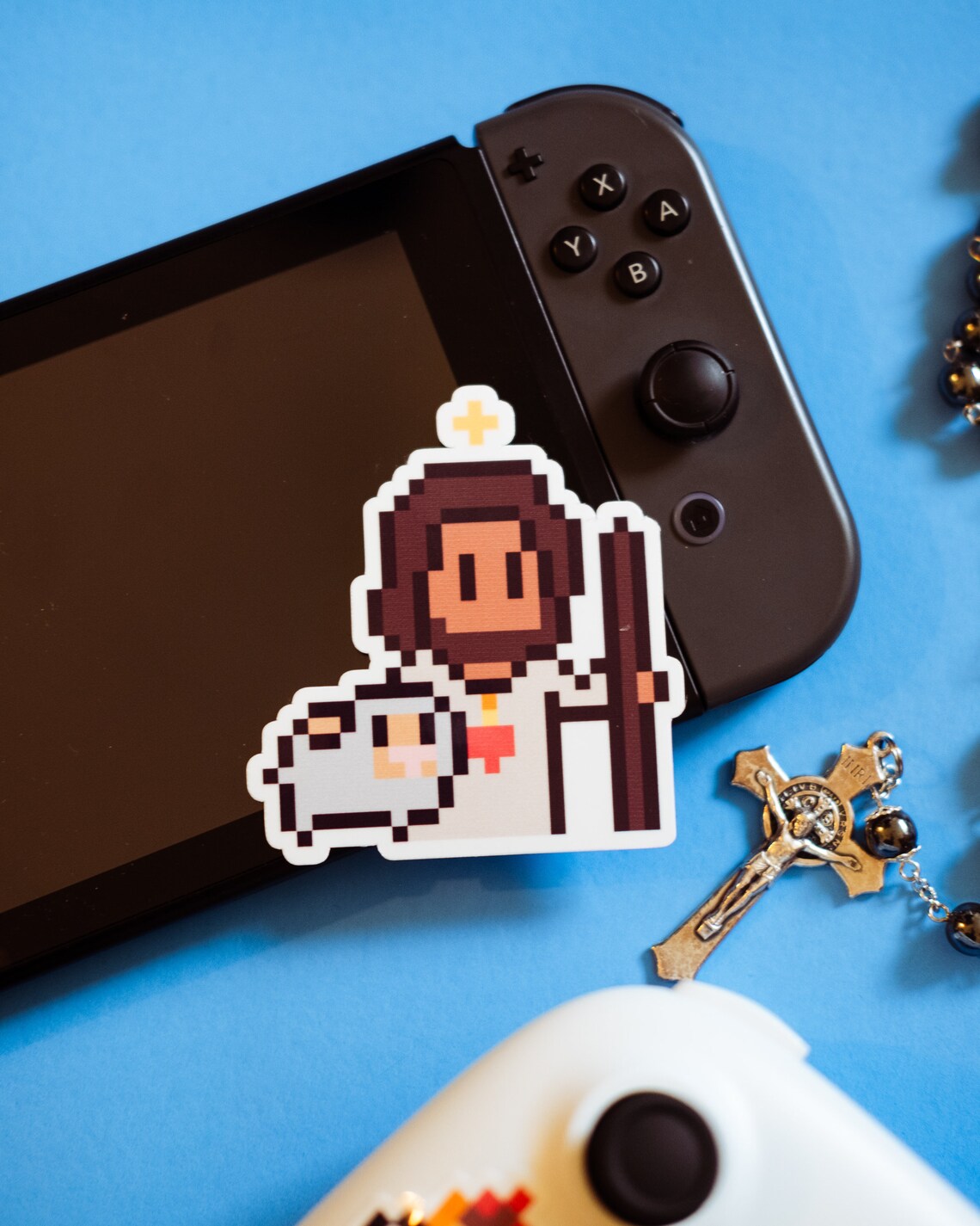 Jesus the Good Shepherd Video Game Sticker - Etsy