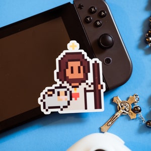 Jesus the Good Shepherd Video Game Sticker - Etsy