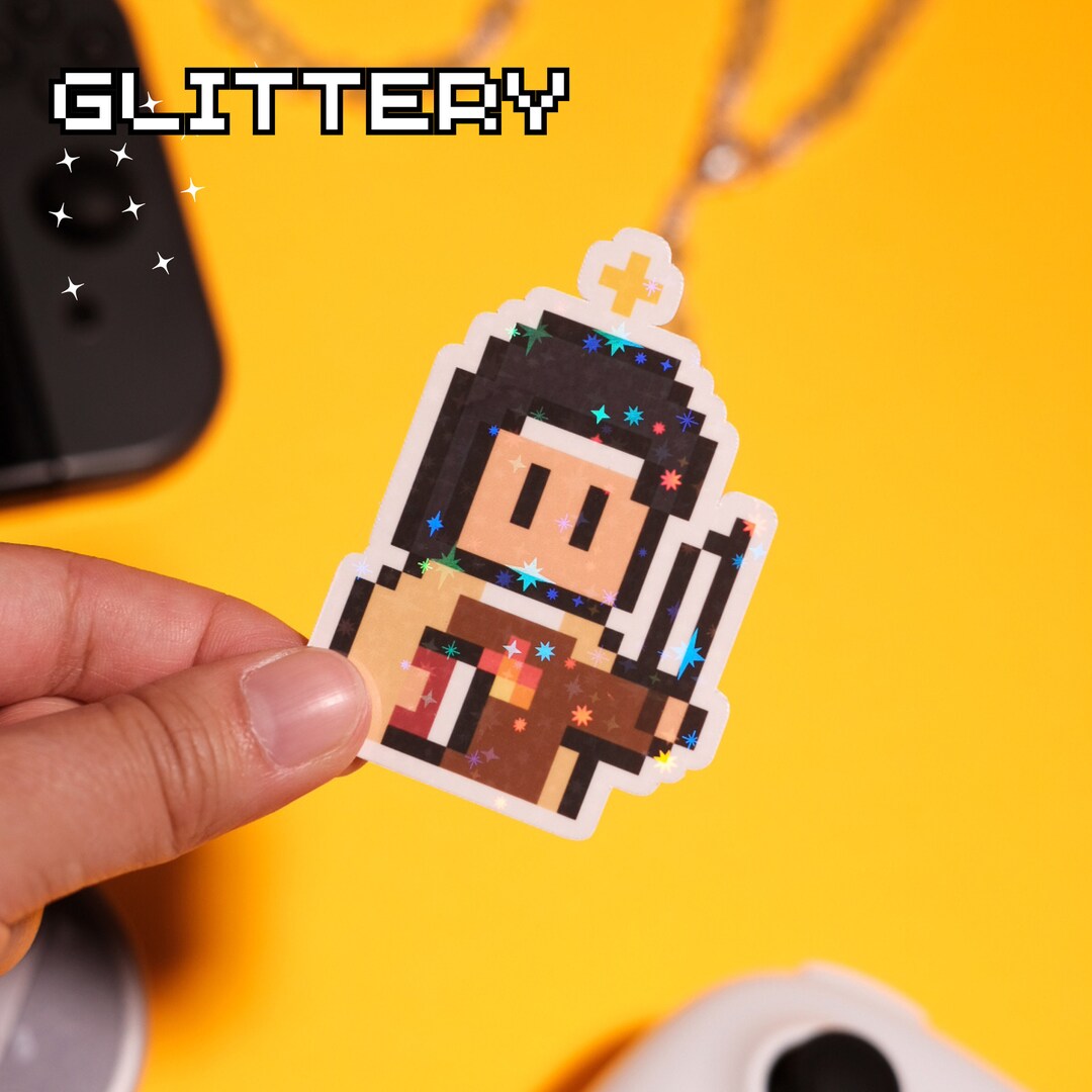 Glittery St. Teresa of Avila Video Game Sticker - Etsy