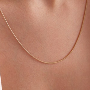 Snake Chain Necklace, Gold Chain Necklace, Chains for Women, Mom Gifts ...