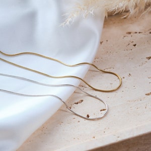 Snake Chain Necklace, Gold Chain Necklace, Chains for Women, Mom Gifts ...