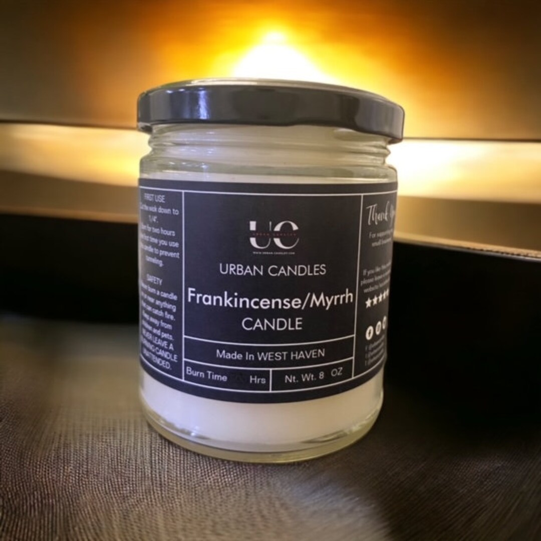 Frankincense & Myrrh Scented Candles - Etsy