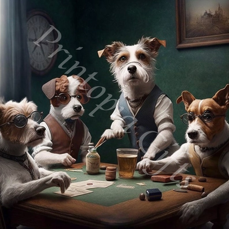Jack Russell Godfather Scarface Goodfellas Inspired Mafia Dog Gang ...