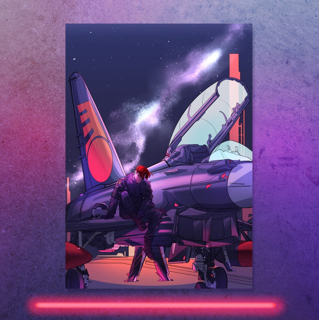 Art Print GALAXY JET - Etsy