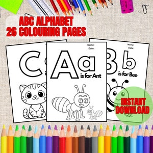 Alphabet Coloring Pages, Printable Worksheets, Preschool, Kindergarten ...