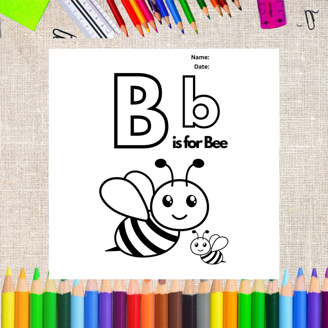 Alphabet Coloring Pages, Printable Worksheets, Preschool, Kindergarten ...
