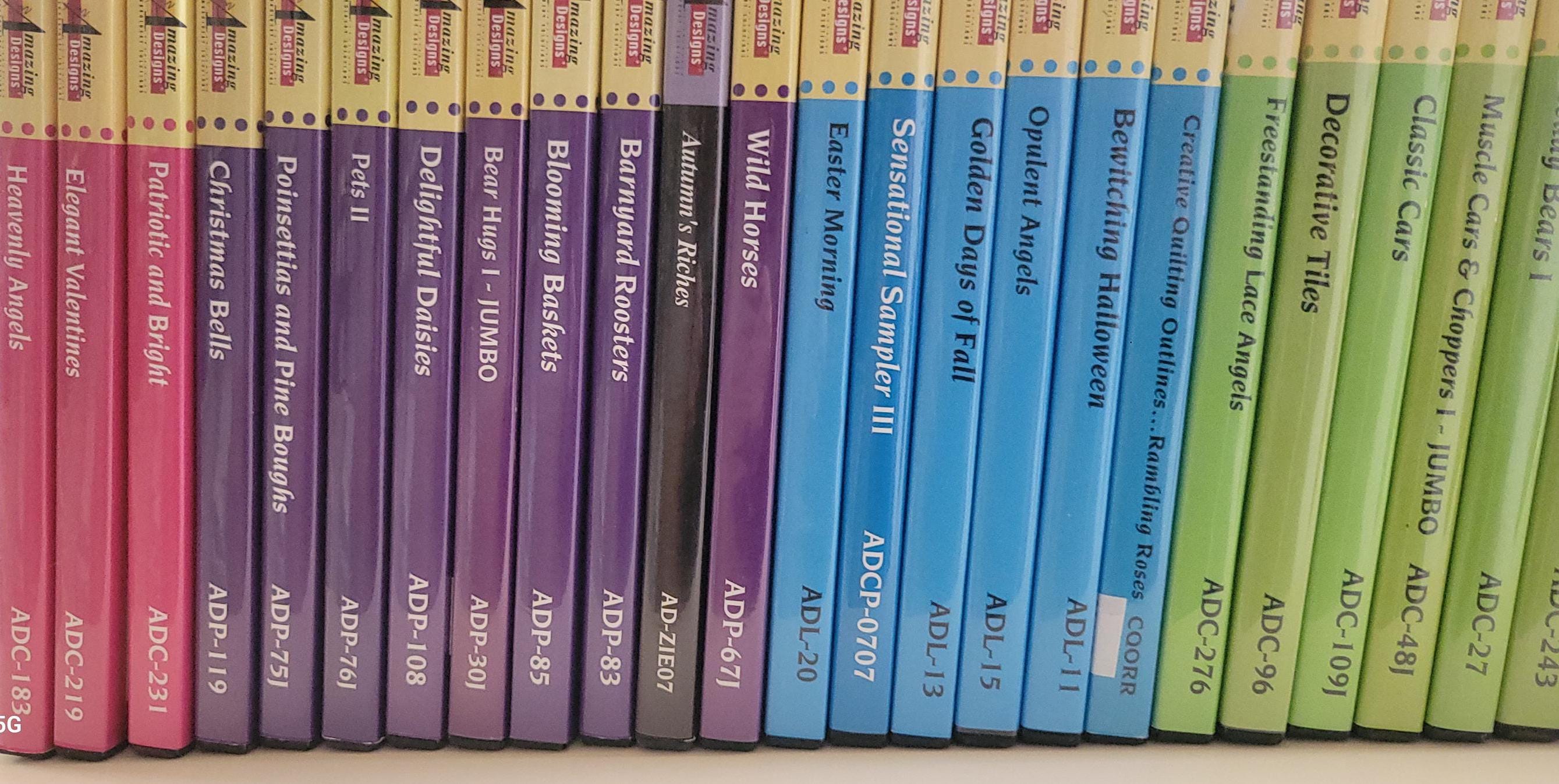 Amazing Designs Embroidery Cds LIKE NEW!!! Huge Assortment of to Choose ...