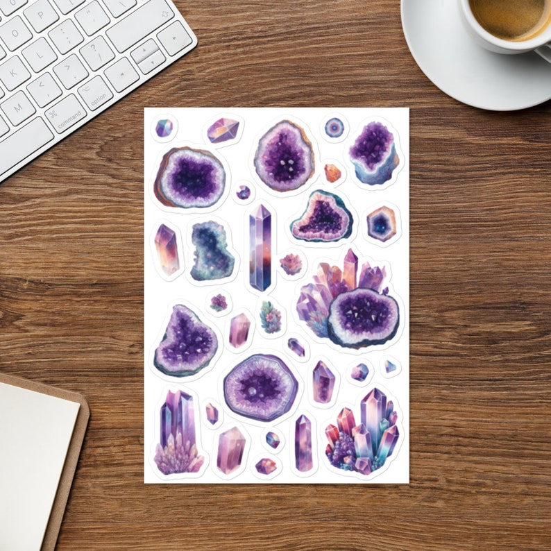 Amethyst Crystals 30+ Sticker Pack - Etsy