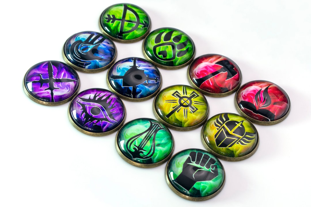 Class Icon Premium RPG Tokens - Glass and Metal, DND, 5E, Table Top - Etsy