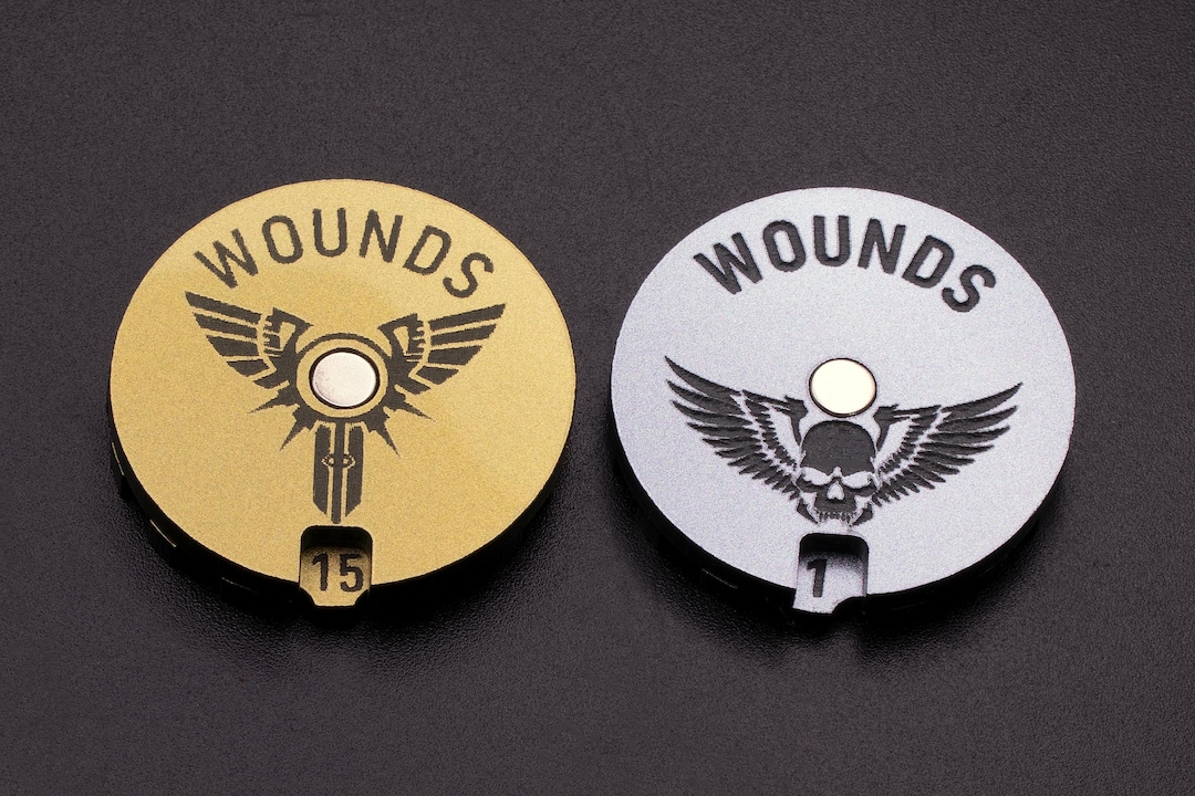 Wound Counter Dials - 1-15 Counters for Board Games and Role Playing ...