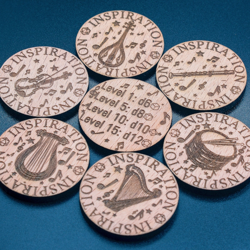Wooden Playing Tokens - Etsy UK