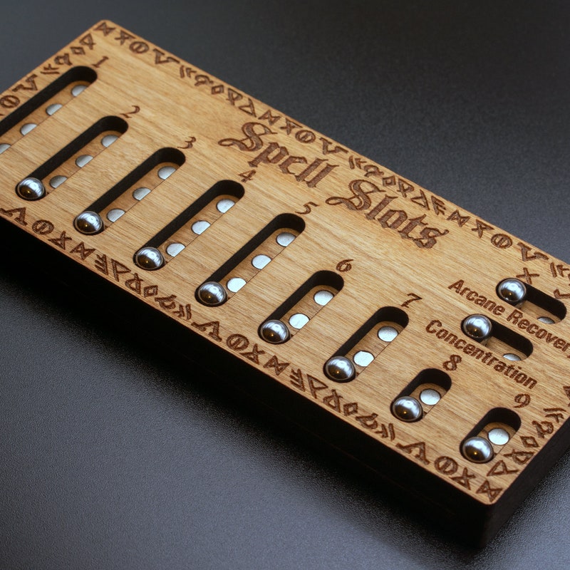 Dice and Spell Slot Tray - Etsy UK