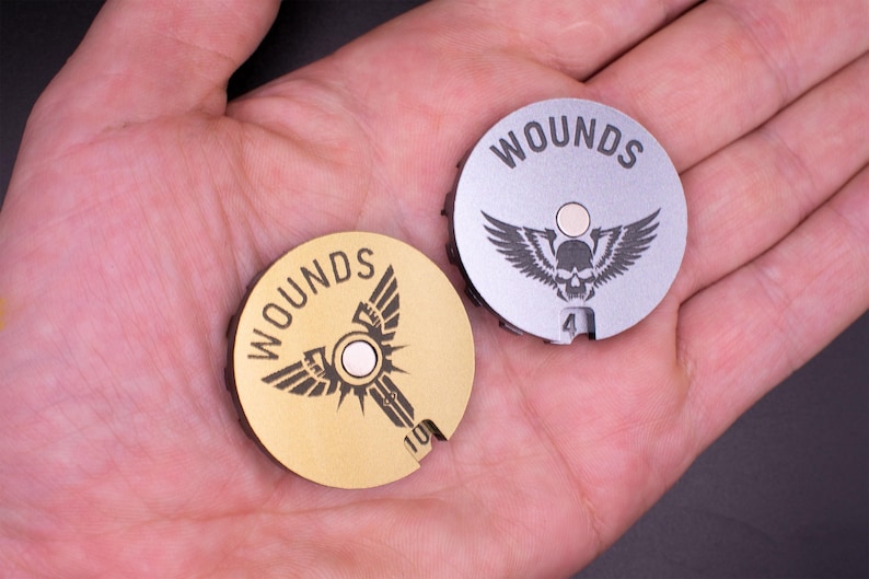 Wound Counter Dials - 1-15 Counters for Board Games and Role Playing ...