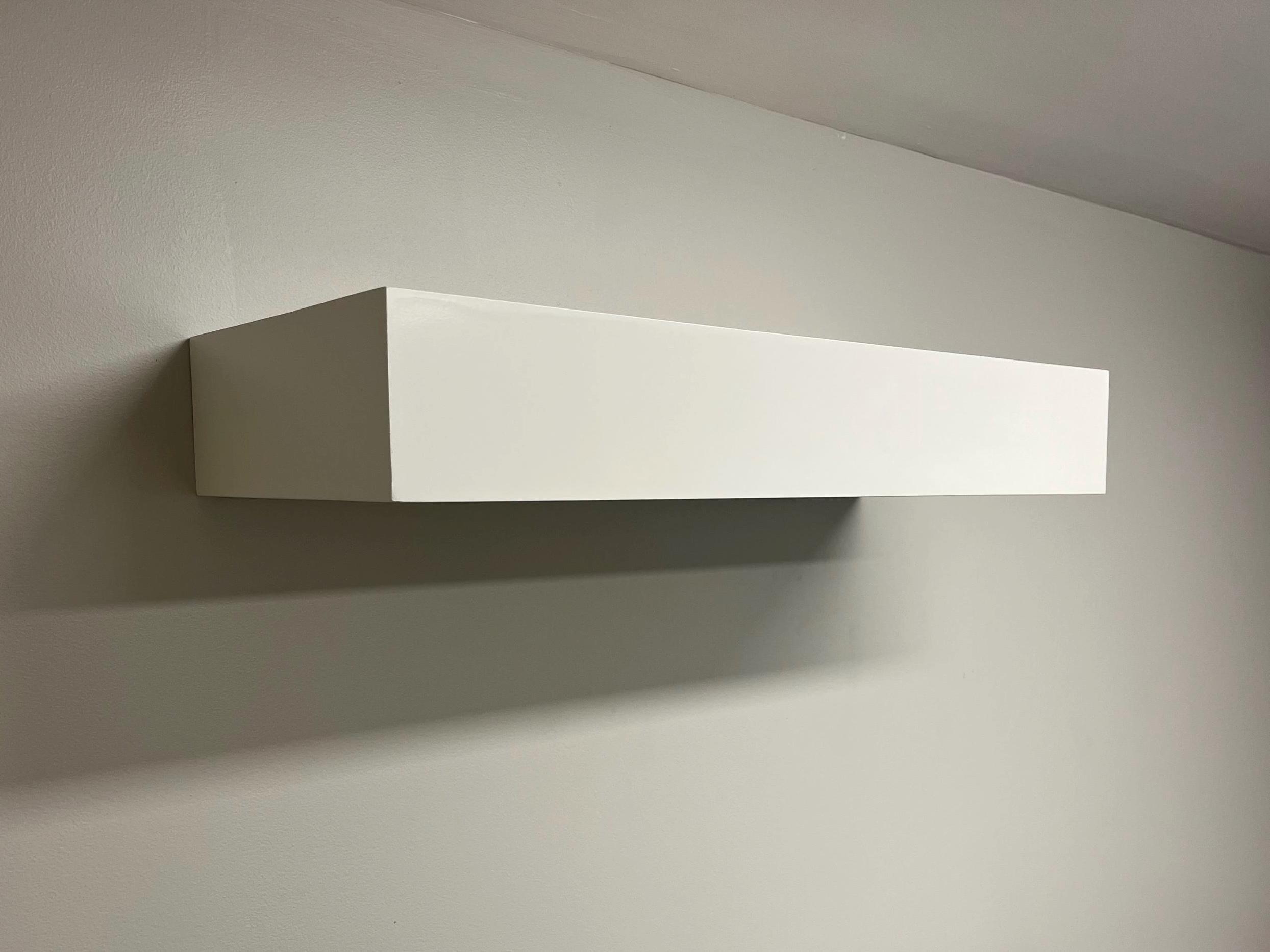 Floating Box Style Wall Shelf With Hidden Compartment and Magnetic ...