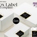 Printable Box Label Box Sticker Label Packaging Editable Box Label ...