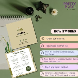 Fresh Flower Care Card Template: Florist Instructions (digital Download ...