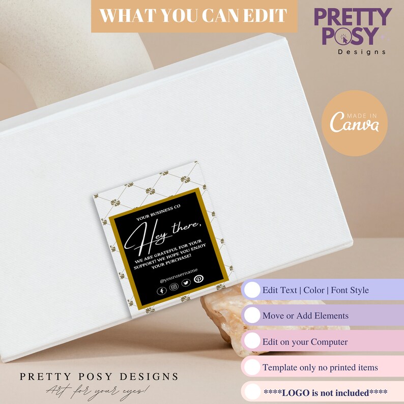 Printable Box Label Box Sticker Label Packaging Editable Box Label ...