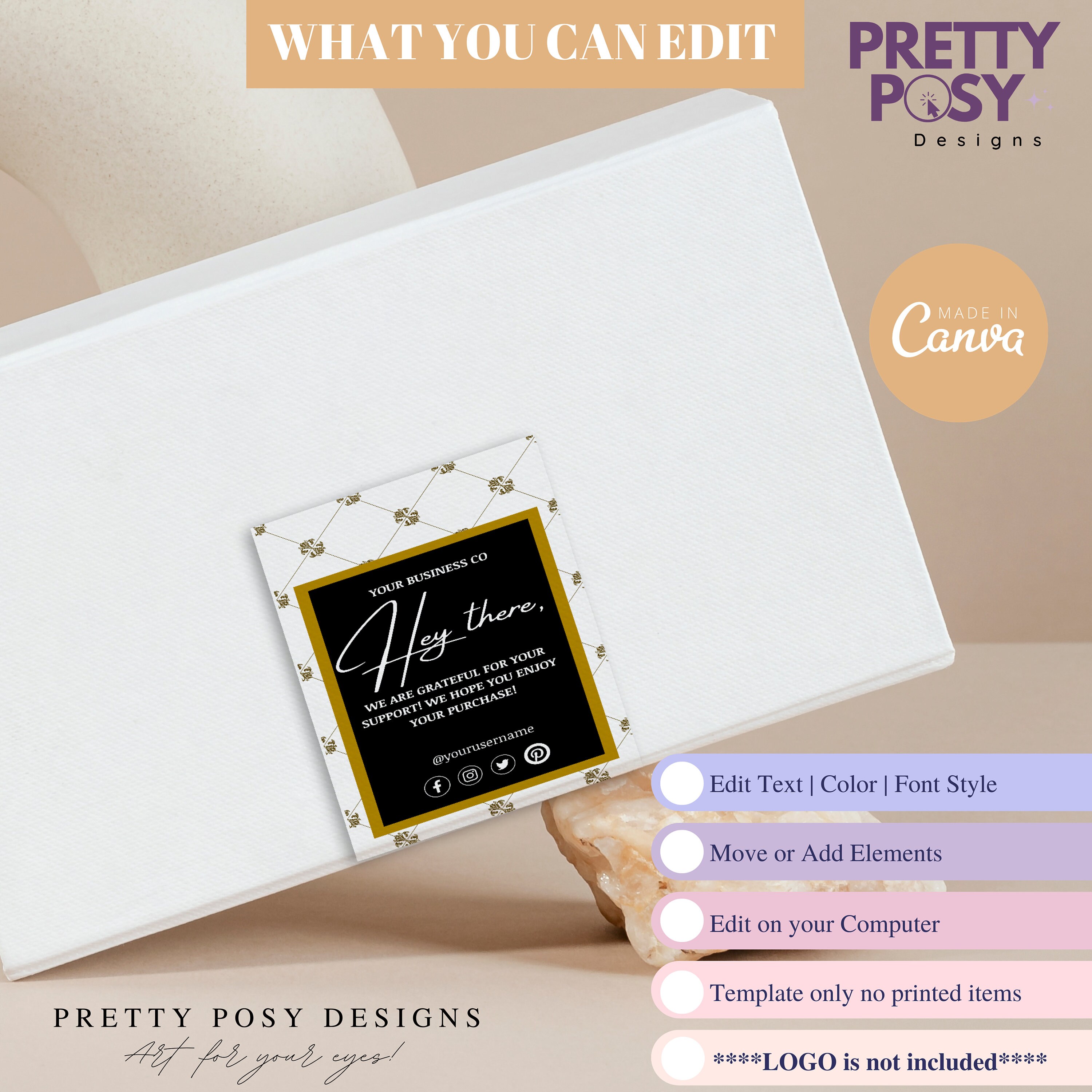 Printable Box Label Box Sticker Label Packaging Editable Box Label ...